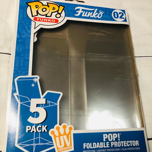 Funko | Toys | Funko Pop Protector 5 Pack Foldable Pop Protector Uv ...
